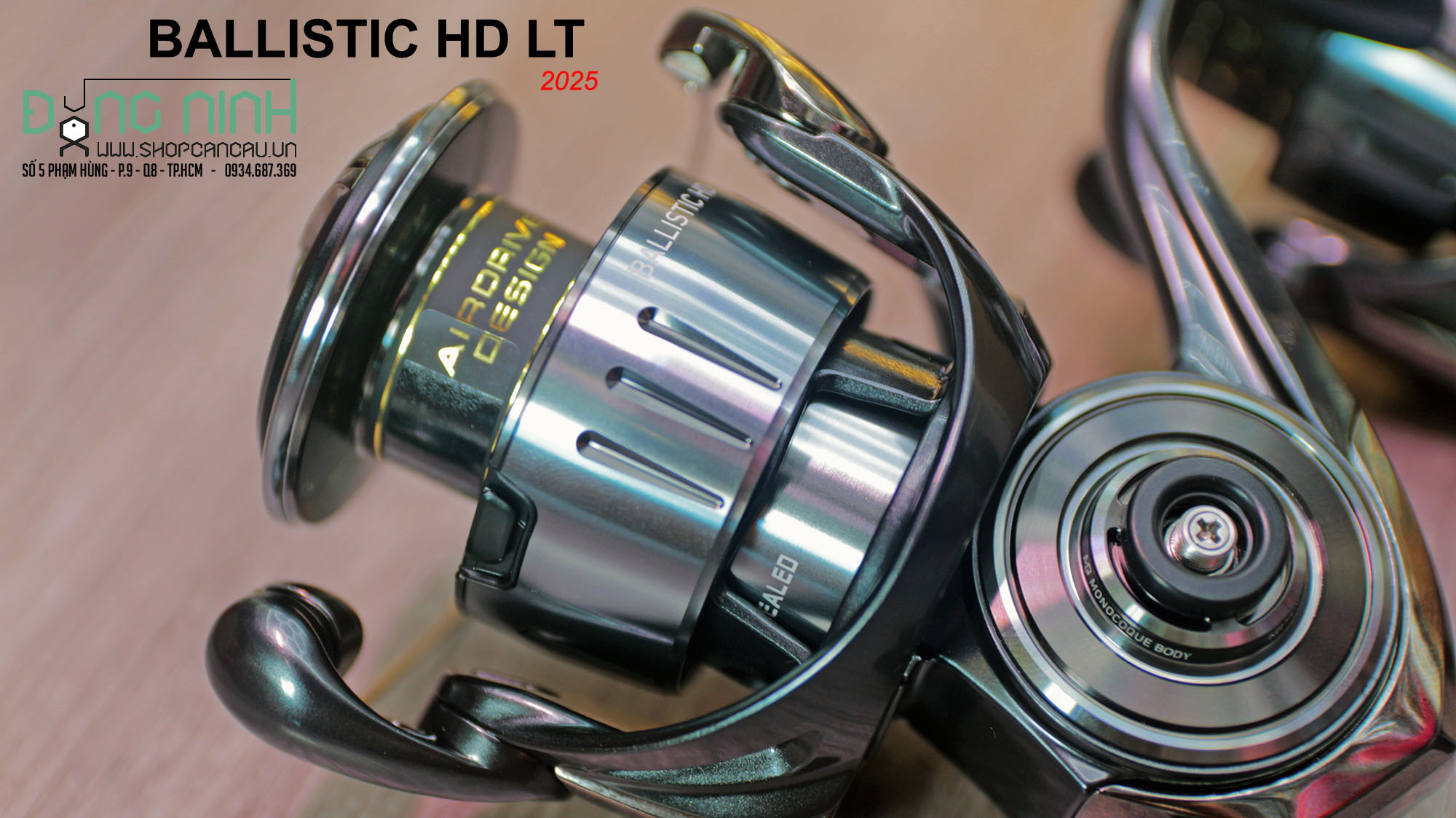 Máy câu Daiwa Ballistic HD LT 2025 - Máy câu cao cấp chống nước, siêu bền và mạnh mẽ